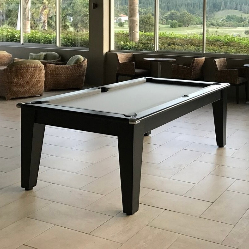 Gatley Classic Slate Bed Pool Dining Table | Black 6ft & 7ft