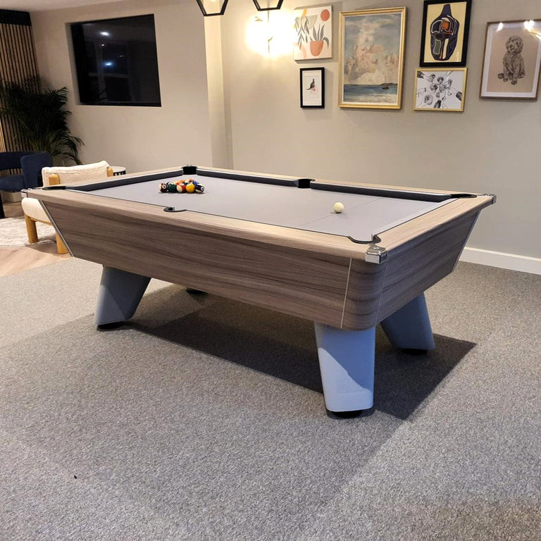 Cry Wolf Slate Bed Indoor Pool Table - Driftwood - 6ft & 7ft — Home ...