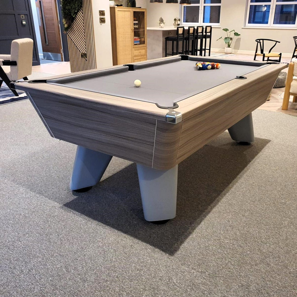 Cry Wolf Slate Bed Indoor Pool Table - Driftwood - 6ft & 7ft — Home ...
