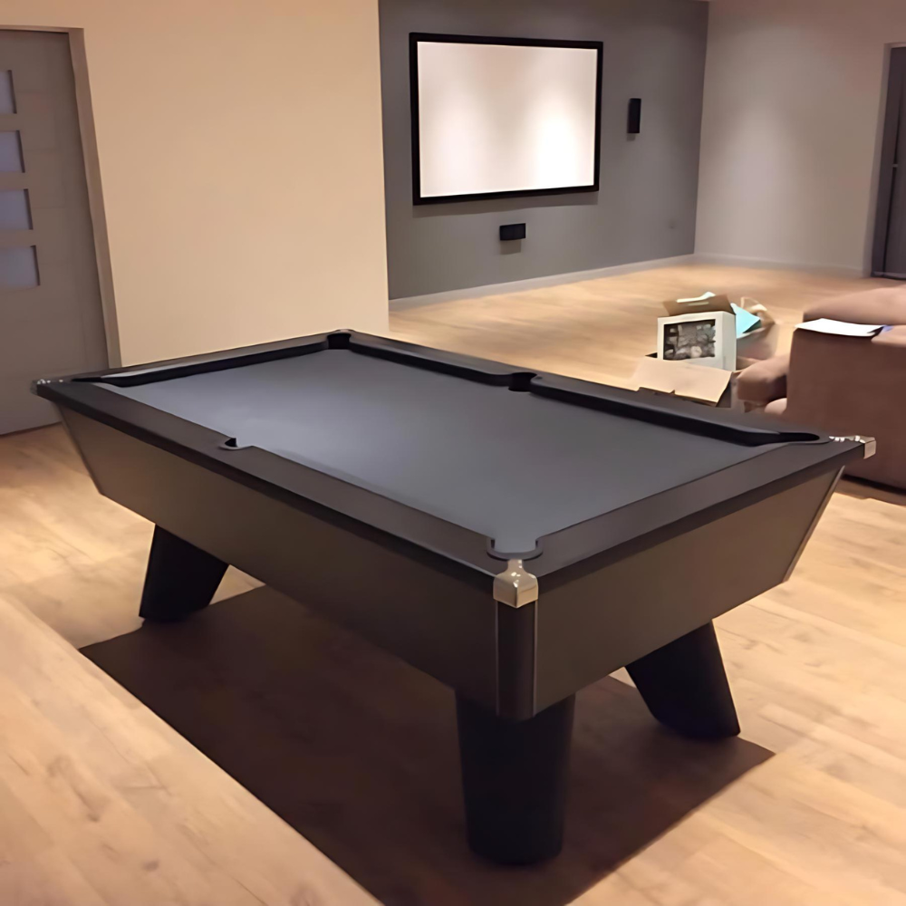 Cry Wolf Slate Bed Indoor Pool Table - Black - 6ft & 7ft — Home Games Room